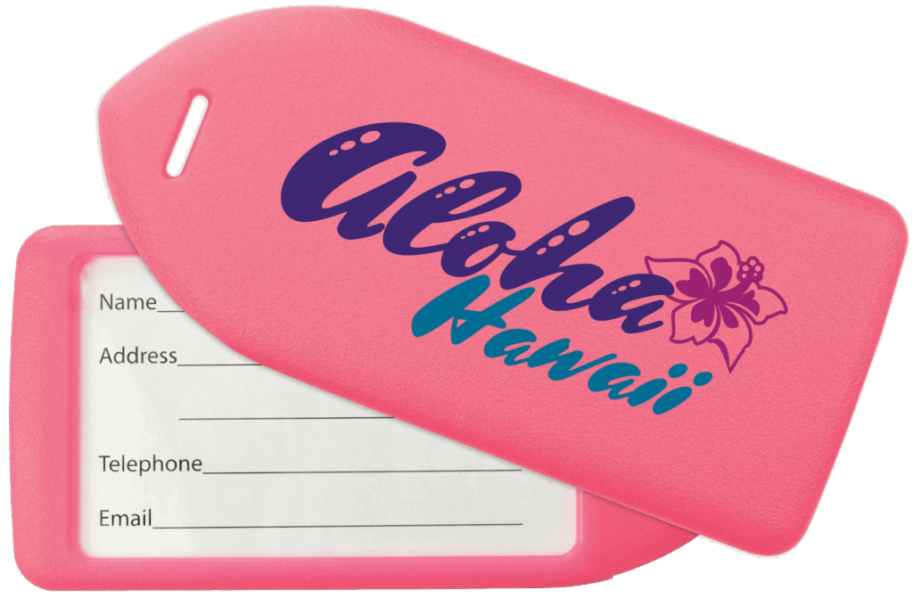 Neon Rigid Plastic Luggage Tag Holder | Elliott Data Systems